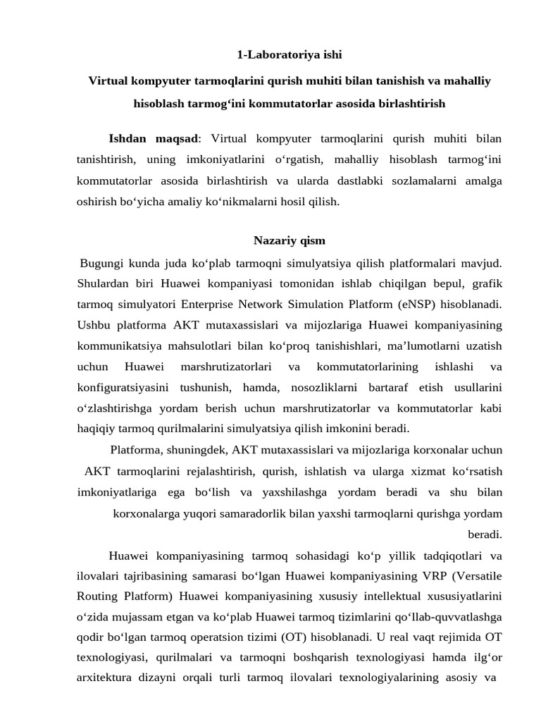 TTB 1-Lab Vahobov PDF | PDF