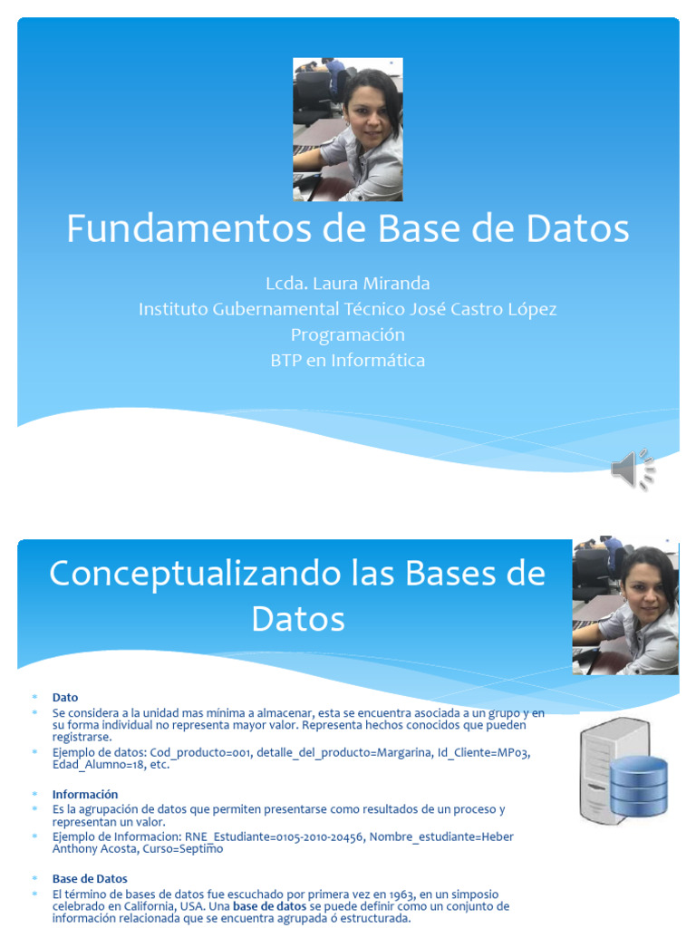 Fundamentos de Base de Datos 1 | PDF