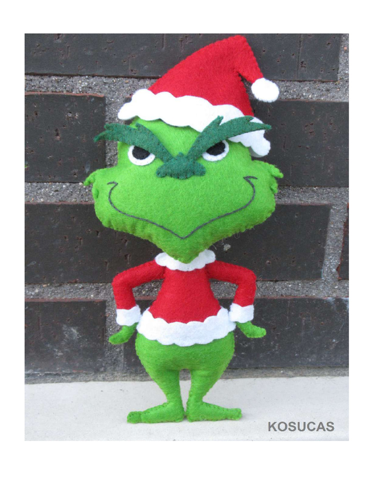 Patrón de muñeco Grinch en fieltro | PDF