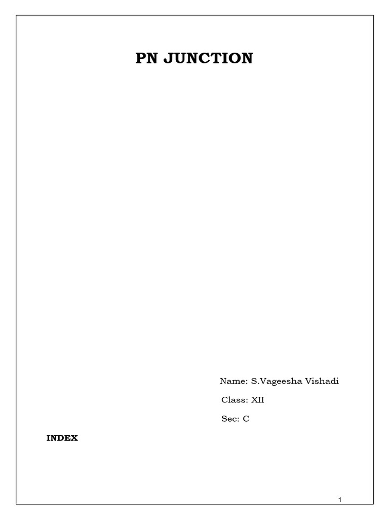 PN Junction Diode: Theory and Applications | PDF | P–N Junction | Diode