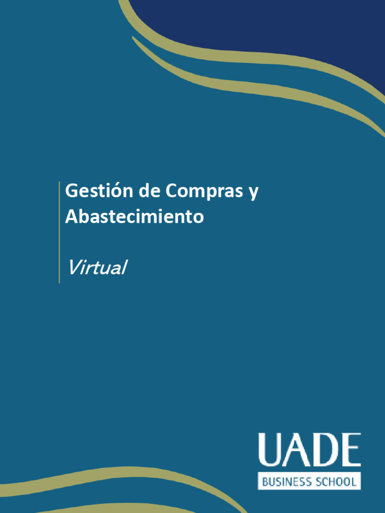 Gestión de Compras y Abastecimiento | PDF | Enseñando | Cadena de suministro