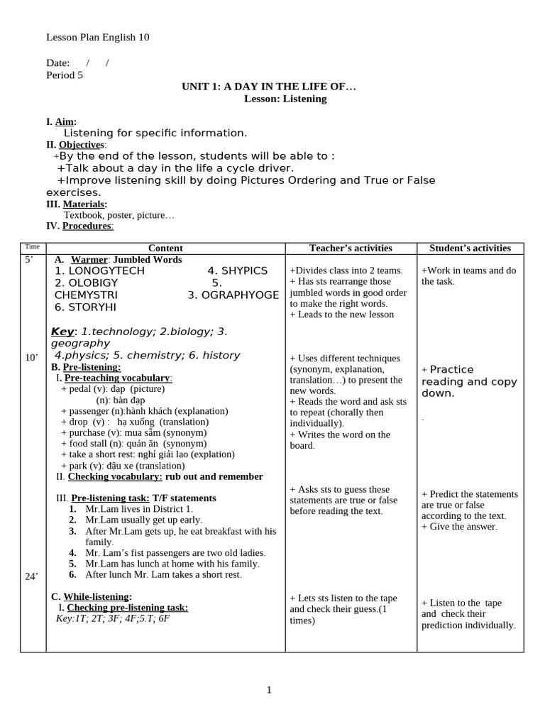 giao an 4 côt 3 | PDF | Cognitive Science | Learning