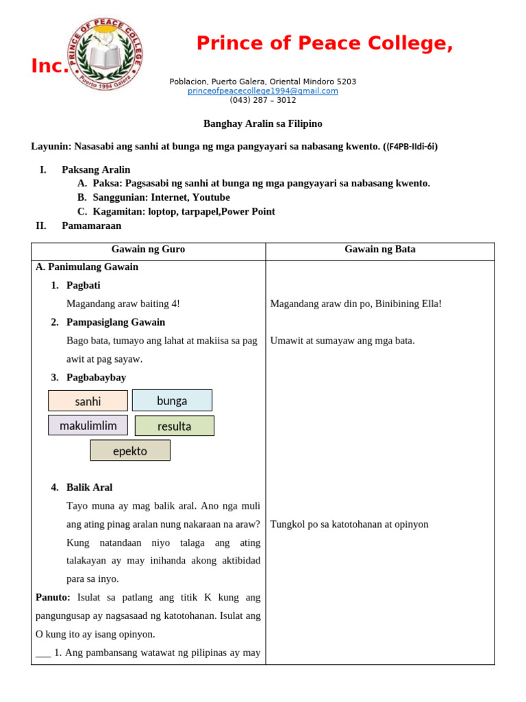Ella LP Filipino | PDF