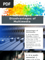 Advantages and Disadvantages of Multimedia | PDF | Multimedia | Mass Media