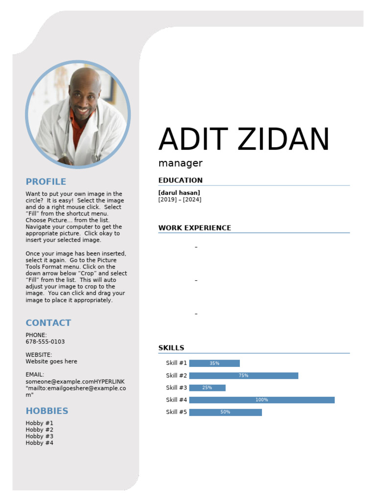CV Adit Zidan | PDF