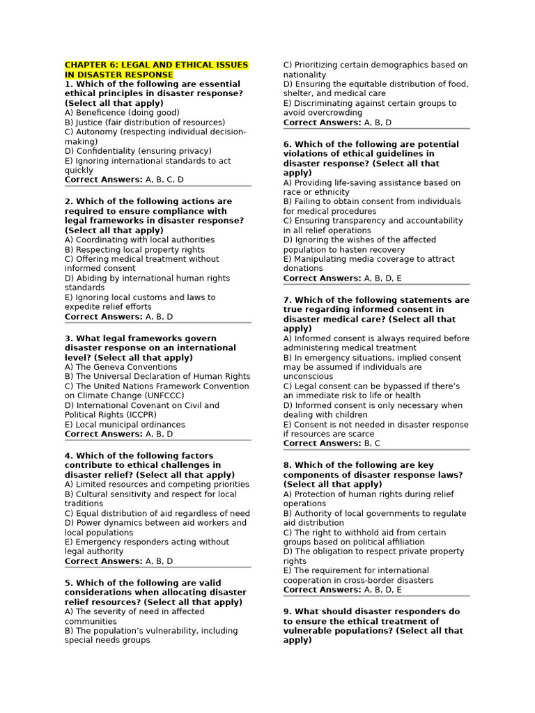 Disaster Prelim | PDF | Emergency Management | Emergency Department