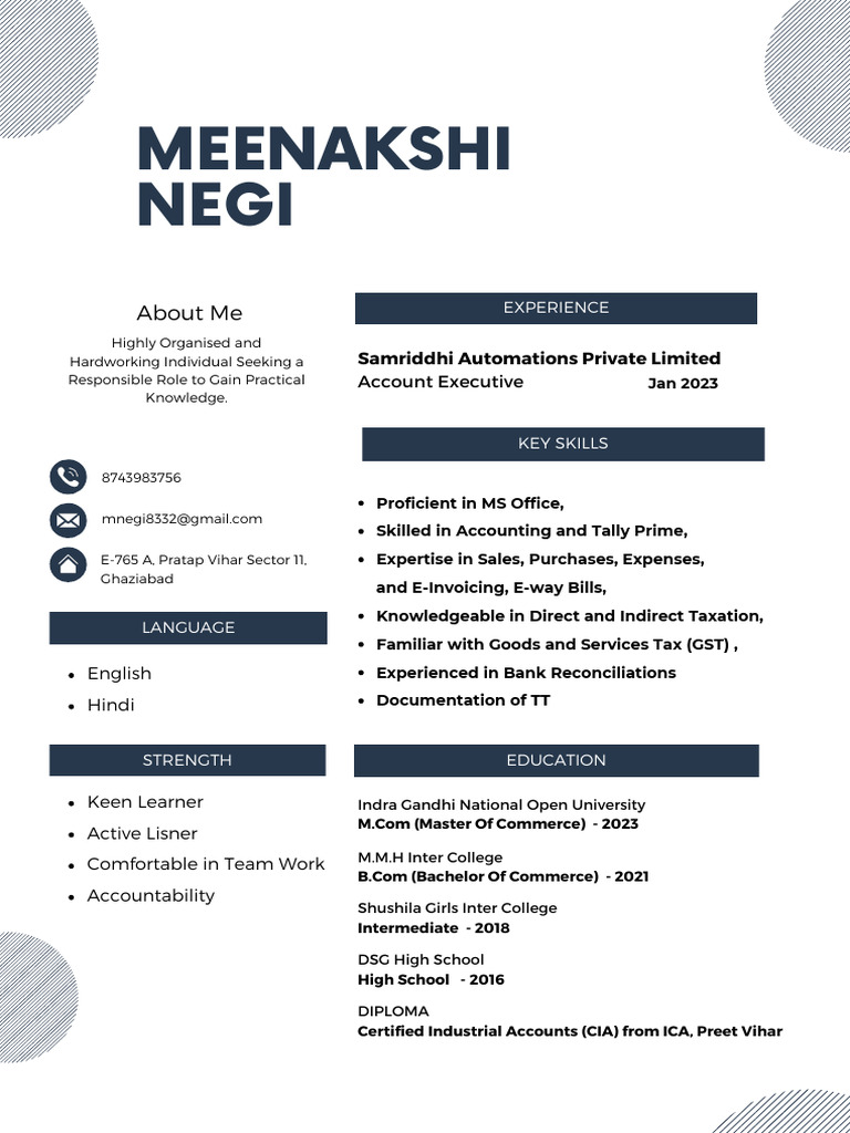 Meenakshi Resume | PDF
