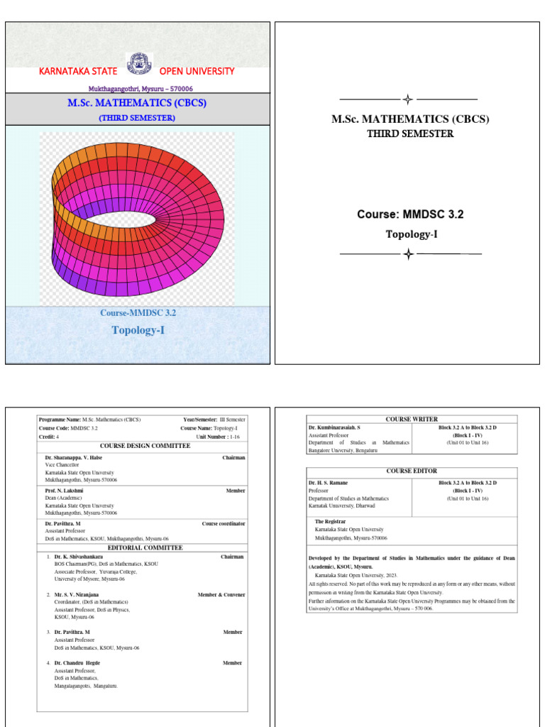 Topology I | PDF | Function (Mathematics) | Set (Mathematics)