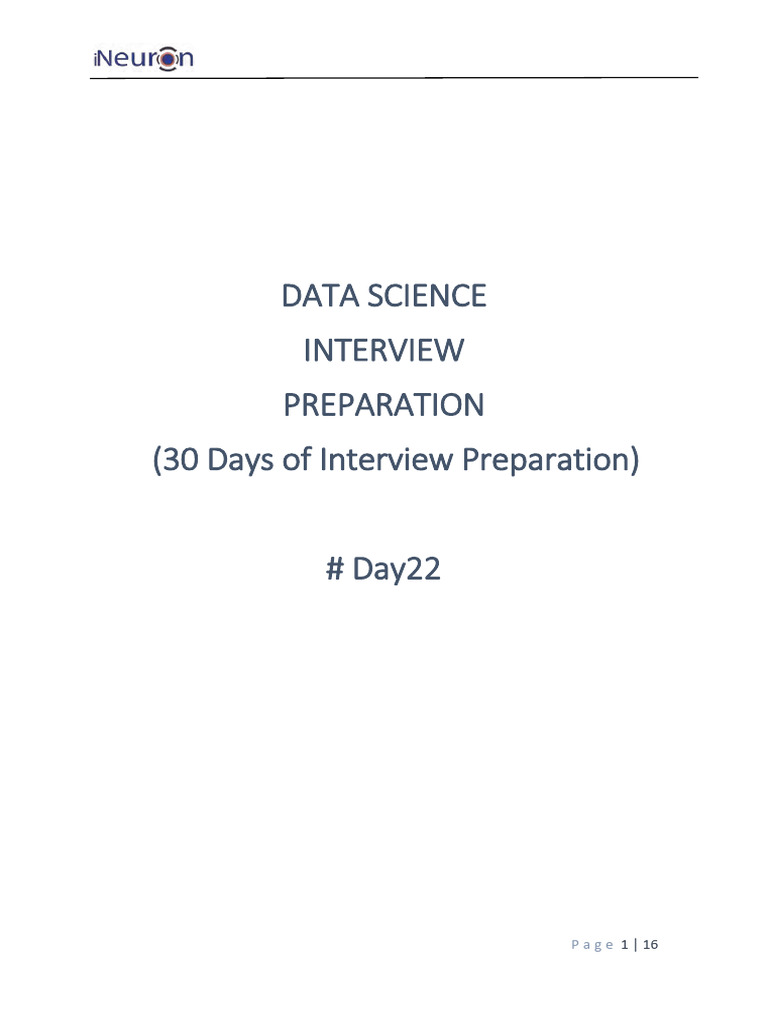 Data Science Interview Questions #Week4 | PDF | Applied Mathematics ...