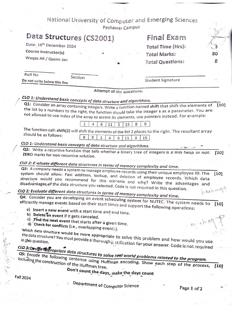 Data Structures Fall 24 | PDF