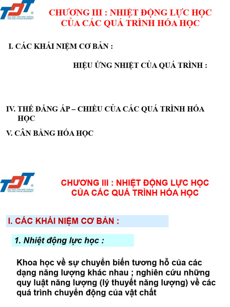 Chuong III Nhietdonghoc e | PDF