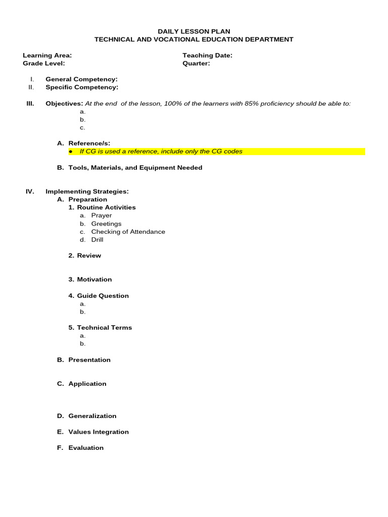Checked and Approved DLP Template | PDF