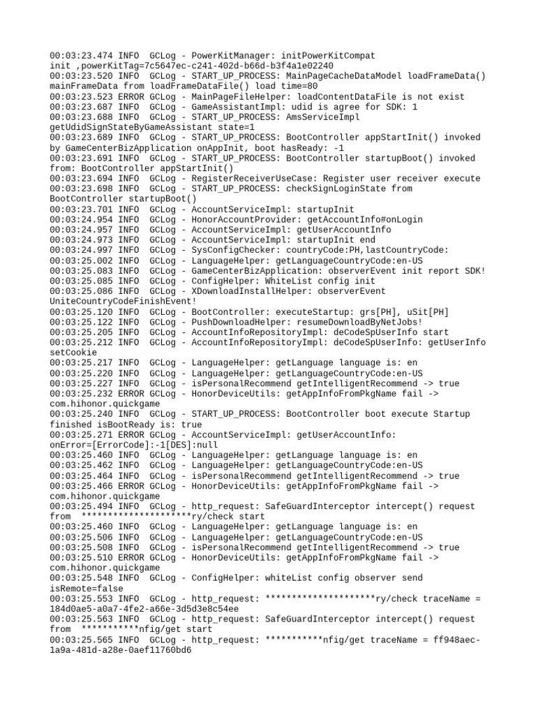 Game Center Startup Log Analysis | PDF | Internet Protocols ...