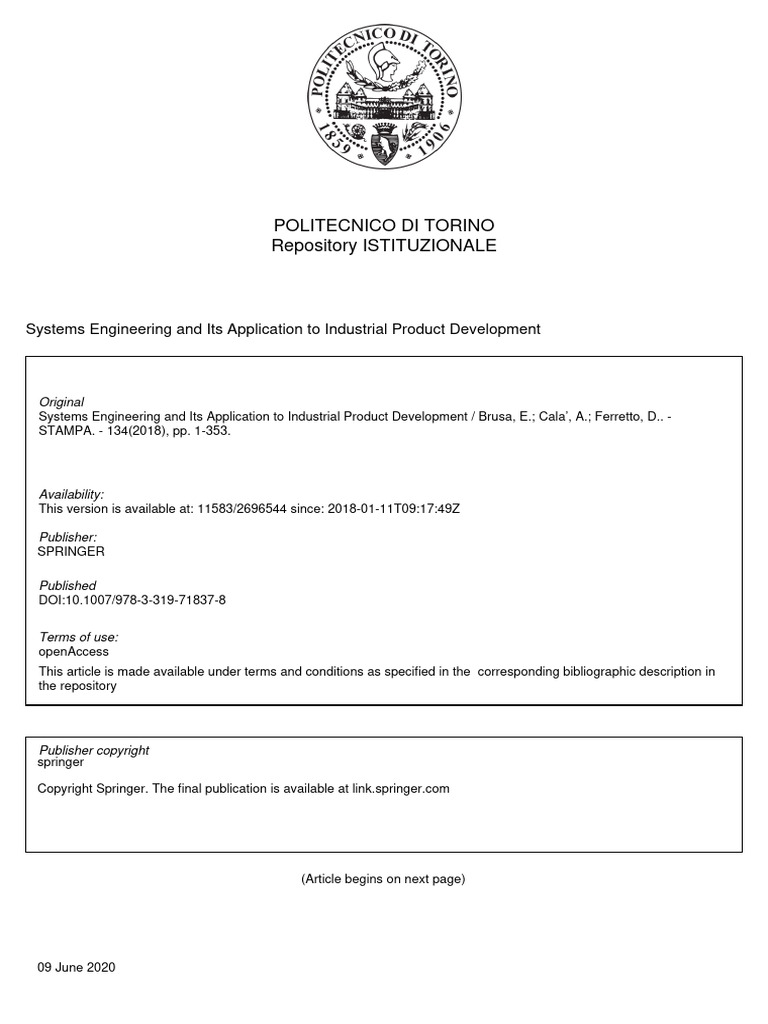 Systems Engineering and Its Application | PDF | Systems Engineering | Software Engineering