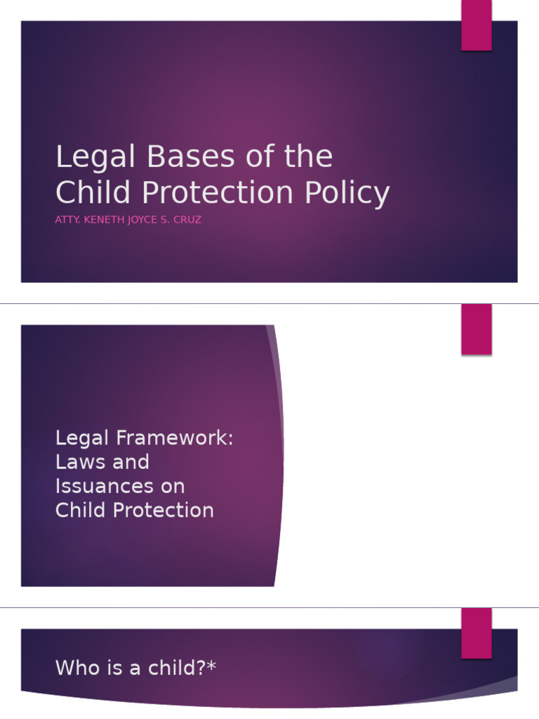 Legal Framework of Child Protection Policy | PDF | Child Abuse | Child ...