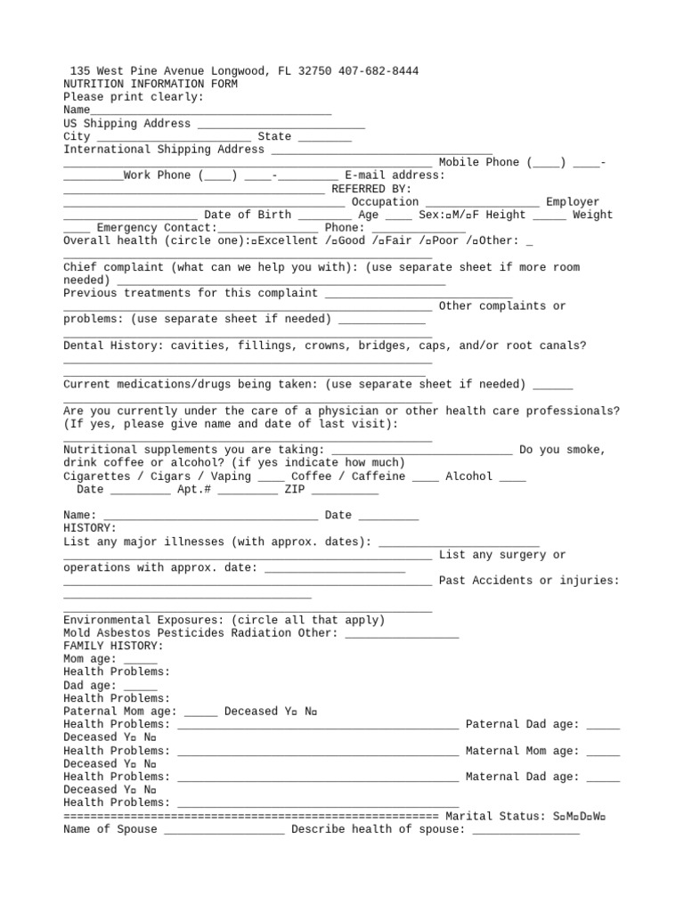 DR Palmer New Patient Forms | PDF | Assignment (Law) | Insurance