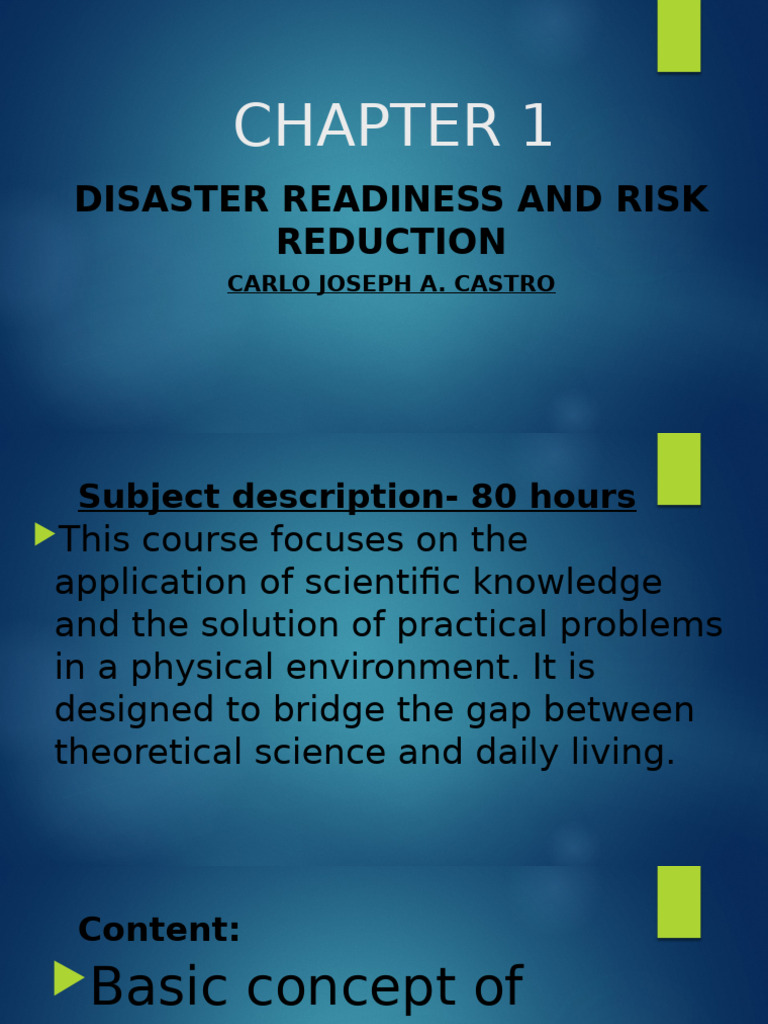 chapter 1 DRRR | PDF | Natural Disasters | Hazards
