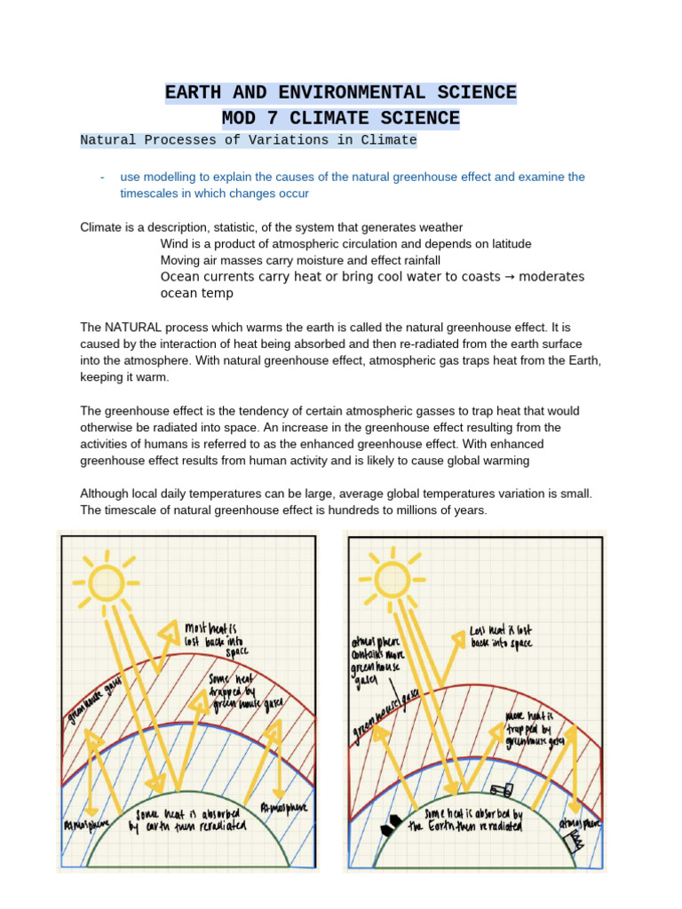 Natural Climate Variations Explained | PDF | Greenhouse Effect | Earth
