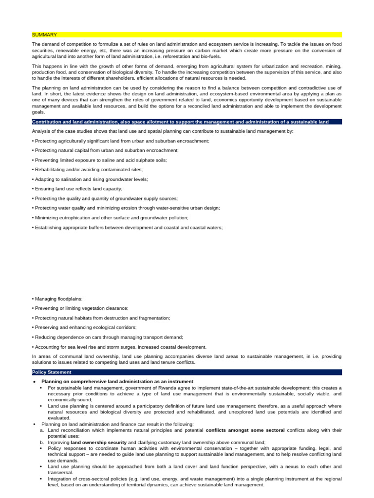 (E) Land Use Planning - 010325 (1 - Cek Ulang) | PDF | Sustainability ...