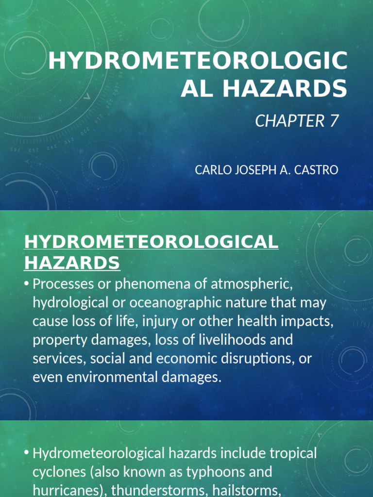 Chapter 7 Hydrometeorological Hazards | PDF | Tropical Cyclones ...