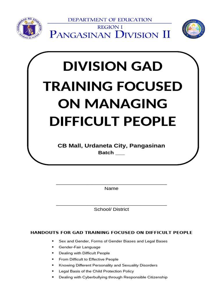 Handout Revised | PDF | Personality Disorder | Mental Disorder