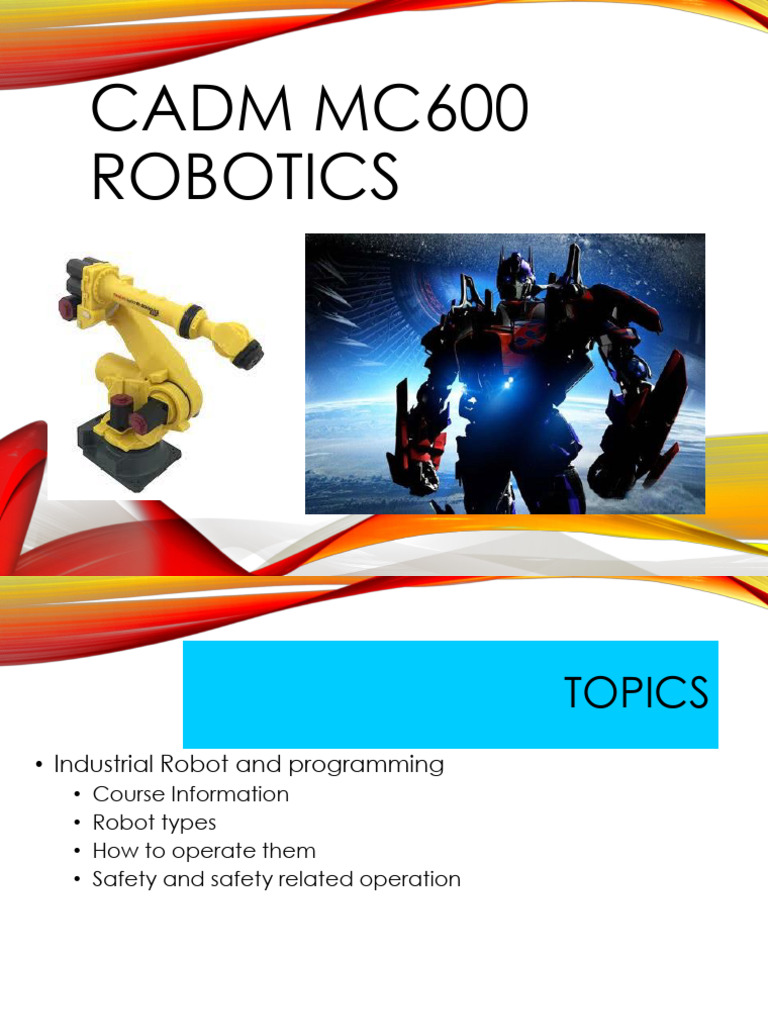 L1- Intro and robot safety (3) | PDF | Robot | Robotics