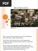 MASS WASTING (Handouts) | PDF | Landslide | Erosion