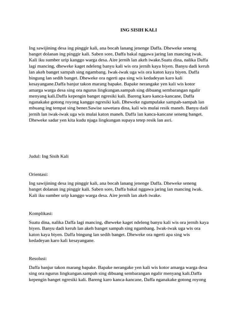 Ing Sisih Kali | PDF