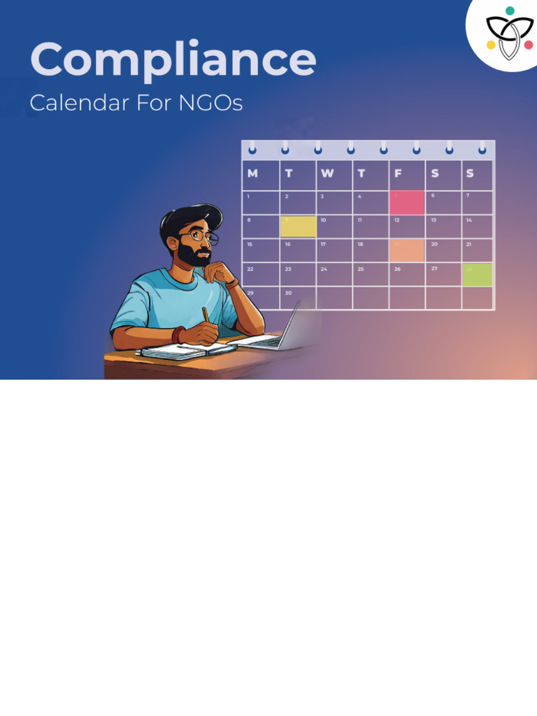 Compliance Calender For NGOs | PDF | Regulatory Compliance | Taxes