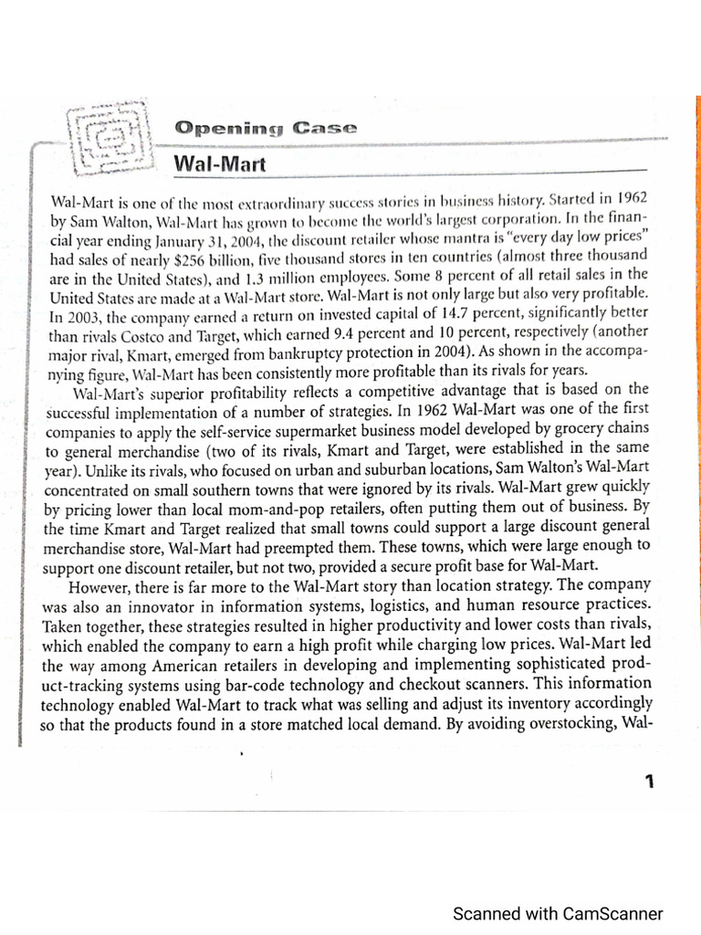 Walmart Caselet | PDF