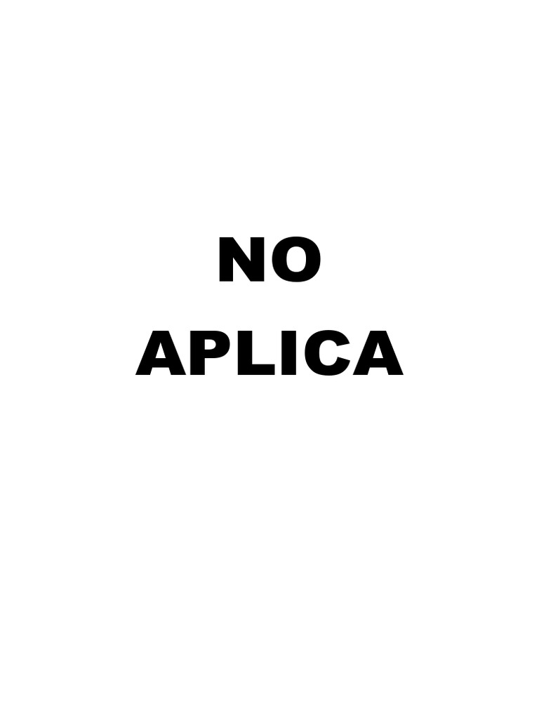 No Aplica | PDF