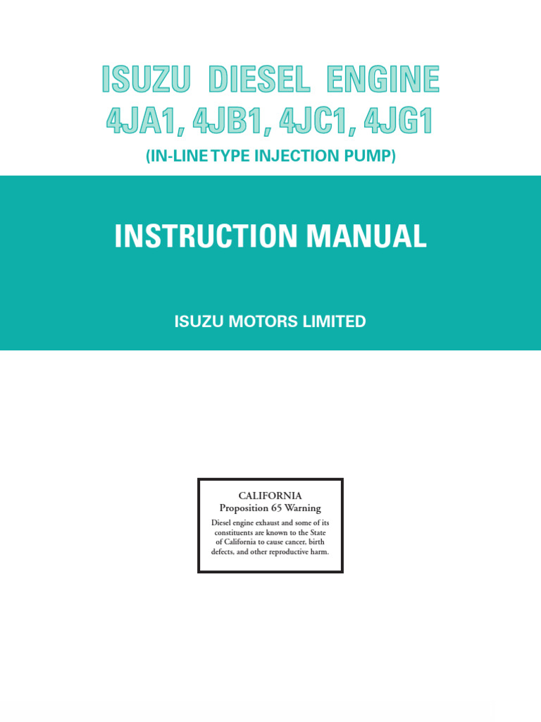 4J Instruction Manual in Line Pump IDE 6051 | PDF