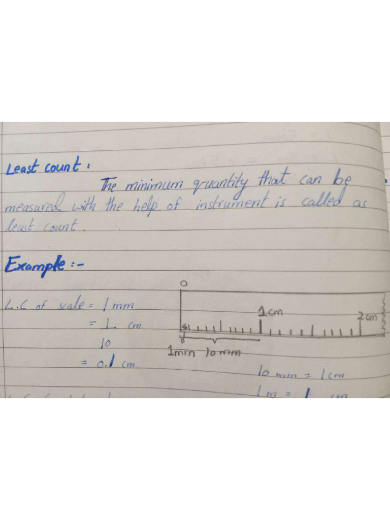 Least Count | PDF