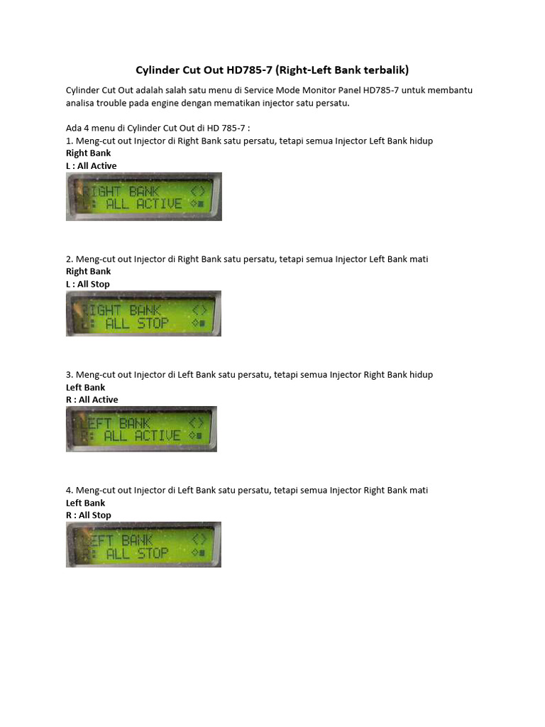 Analisis Cylinder Cut Out HD785-7 | PDF