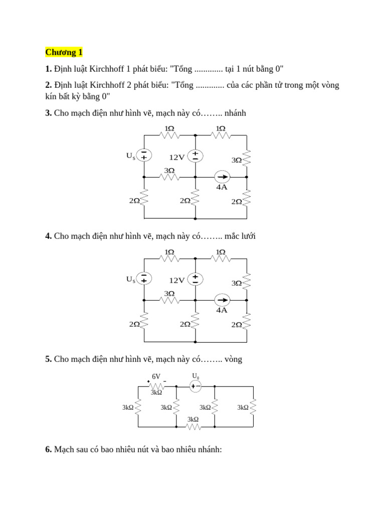 Bai Tap Chuong 1 | PDF