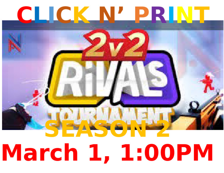 Roblox Rivals Tournament Season 2 | PDF