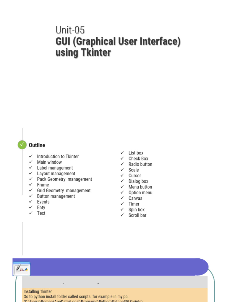 Unit-5 014518 | PDF | Graphical User Interfaces | Command Line Interface