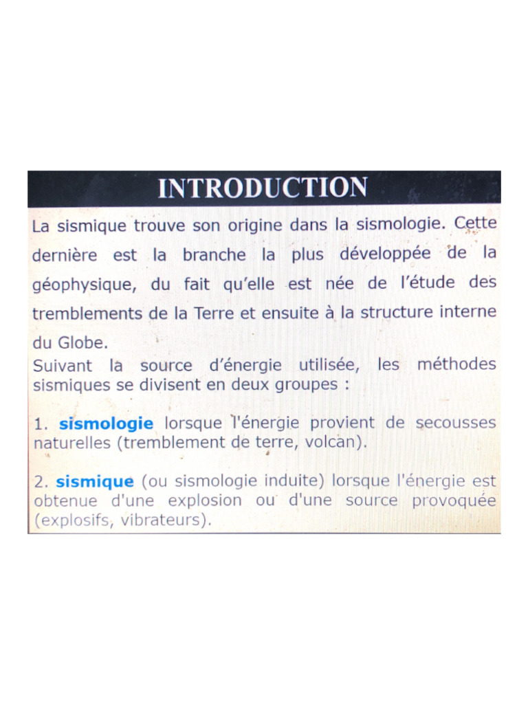 Géophysique Appliquée 1 | PDF
