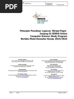 Panduan Penulisan Skripsi Binus 2024 | PDF