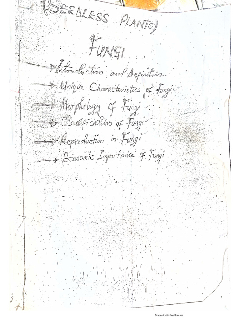 BOT 202 (Fungi) | PDF