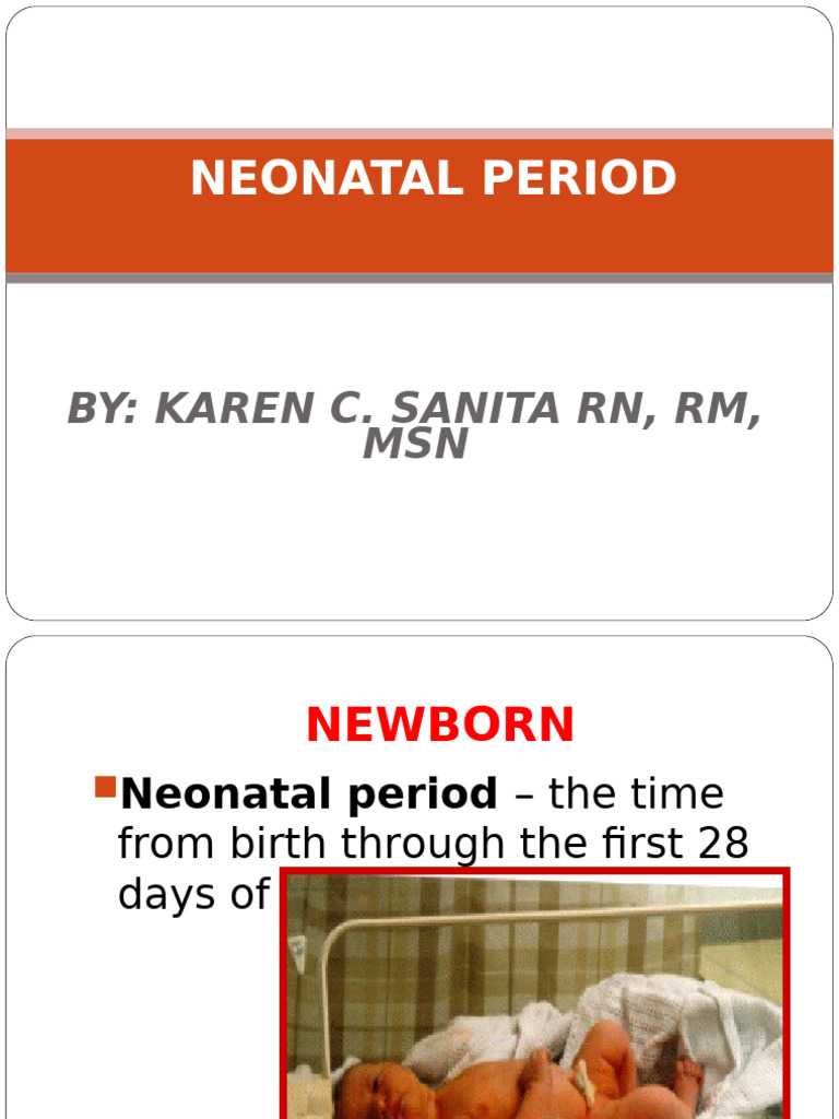 IX. Neonatal Period | PDF | Infants | Skull