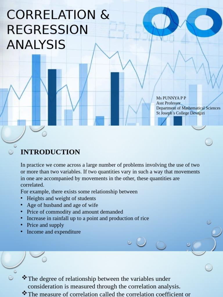 Correlation & Regression Analysis | PDF | Scatter Plot | Statistical Analysis