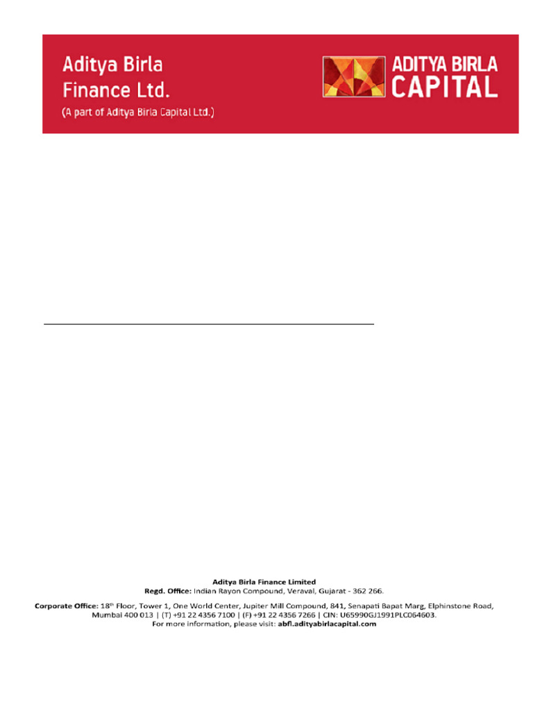 No Dues Certificate from ABFL | PDF