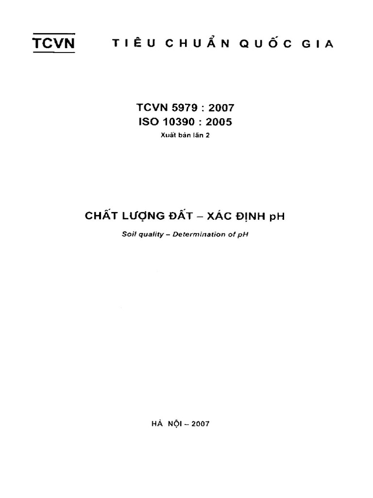 Tcvn 5979-2007 Dat - Phuong Phap Xac Dinh Ph | PDF