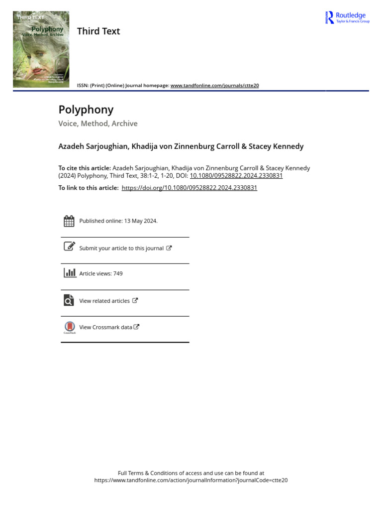 Polyphony | PDF | Narrative | Liberal Arts Education
