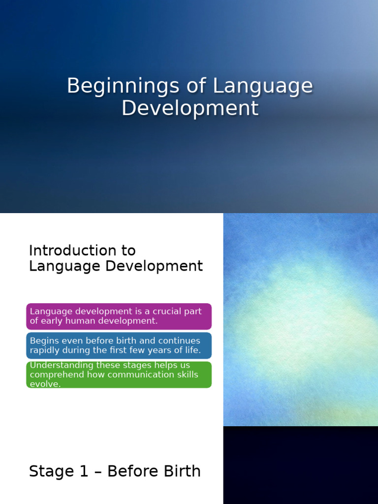Beginnings of Language Development | PDF | Language Development | Infants