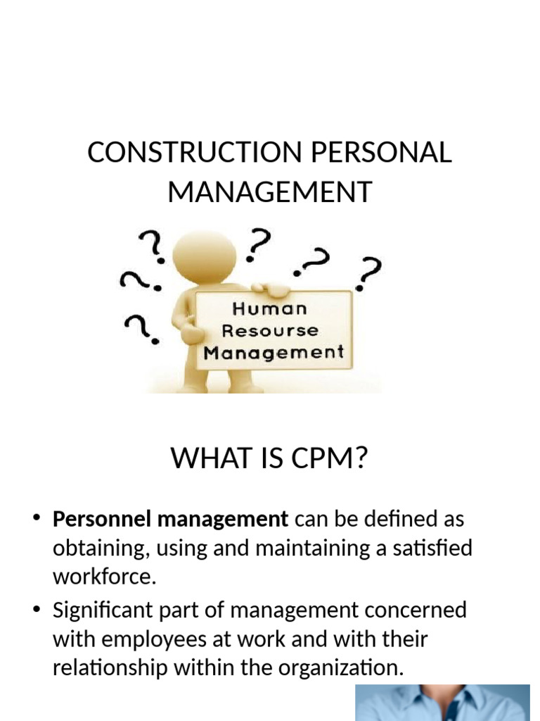 Construction Personnel Management Overview | PDF | Human Resources ...