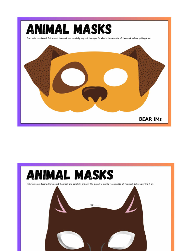 Animals Mask | PDF