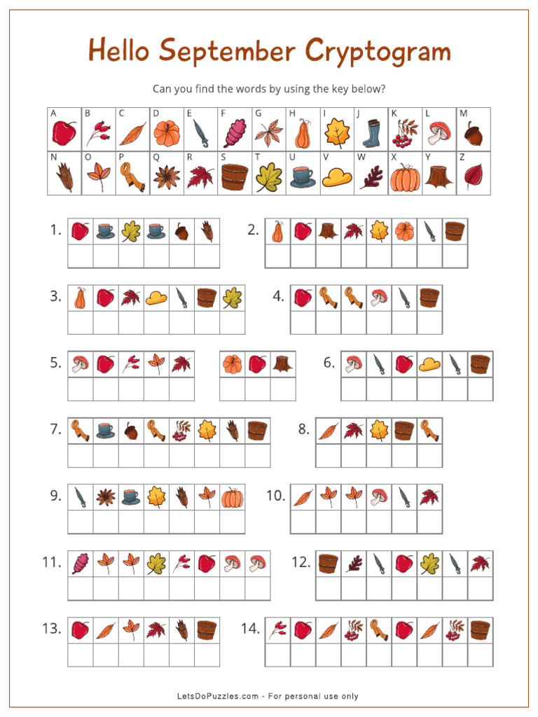 September Cryptogram | PDF