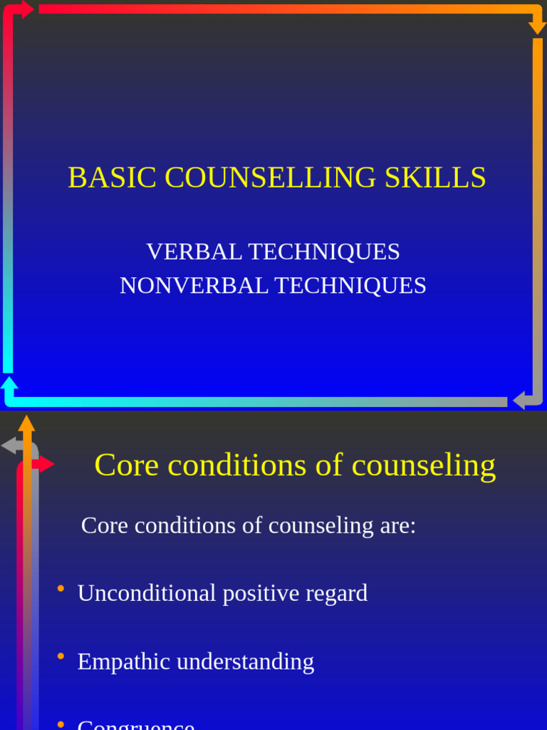 Essential Counseling Skills Guide | PDF | Nonverbal Communication | Empathy